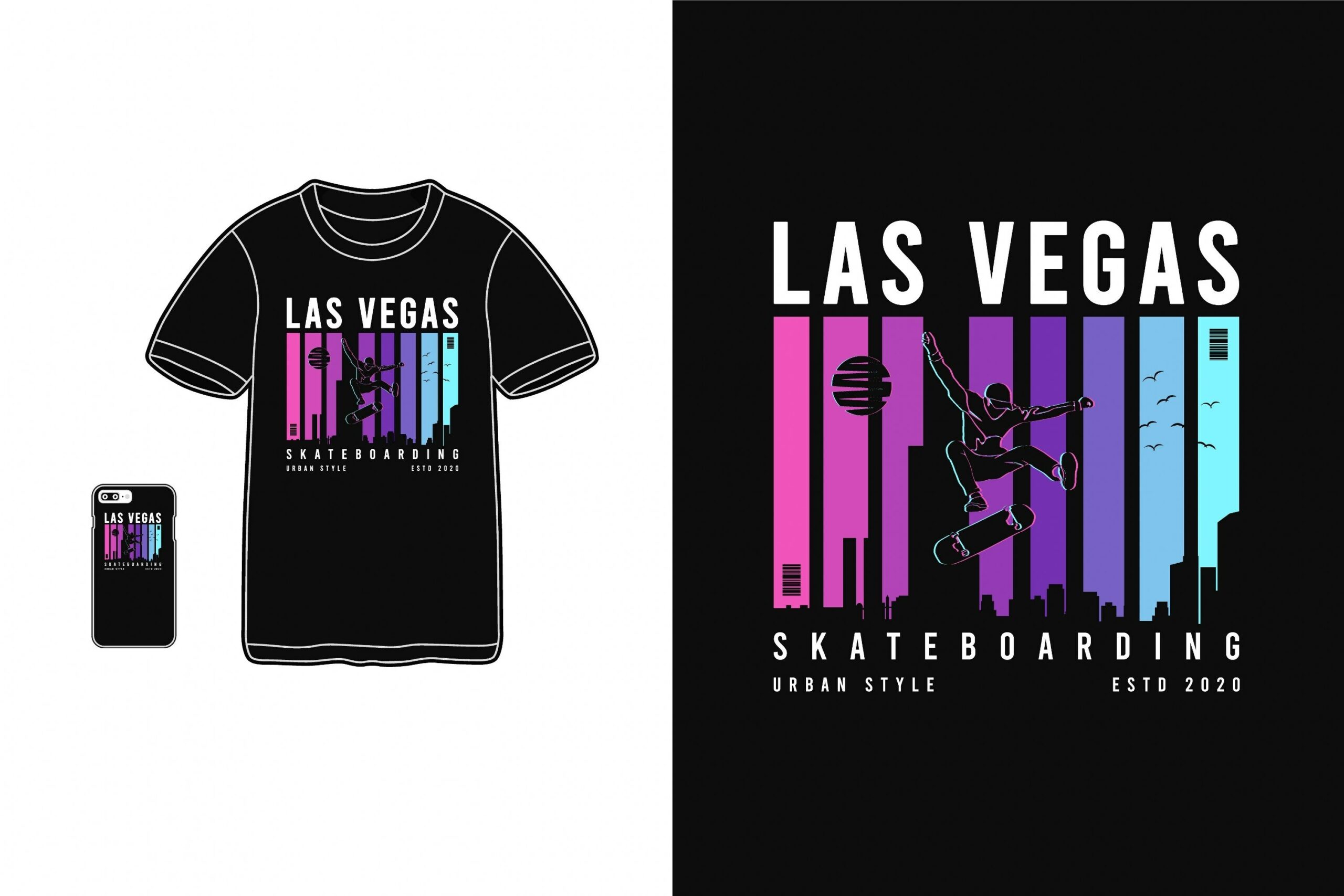 Las Vegas Skateboarding Custom T shirt Premium